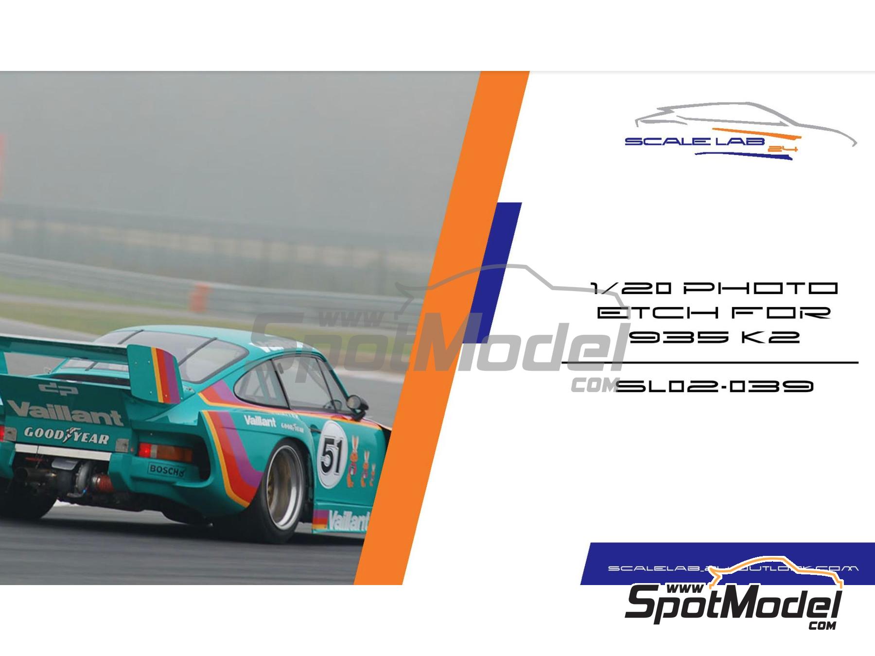 ScaleLab 24 SL02-039: Detail up set 1/20 scale - Porsche 935 K2 - for Tamiya references TAM20008 ...